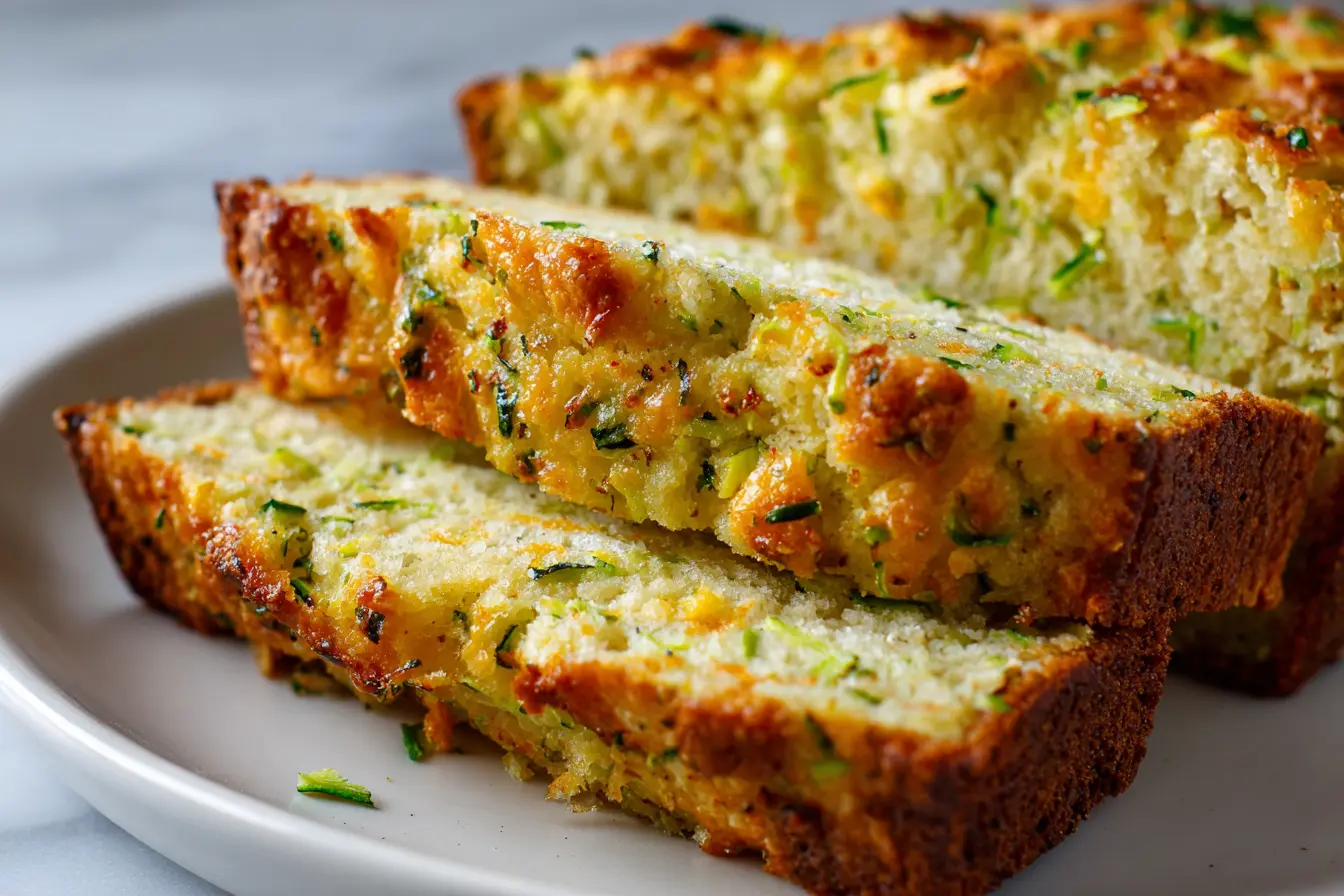 Green Onion Zucchini Cheddar Quick Bread (Easy & Savory) | Notedrecipes.net