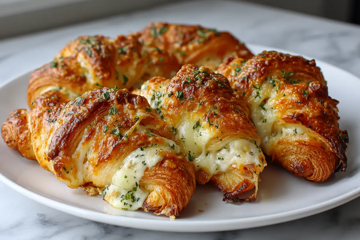 Cozy Cheesy Croissant Bake With Turkey & Herbs | Notedrecipes.net