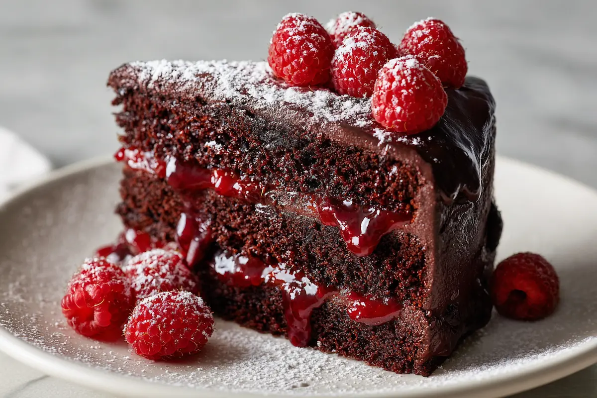 Raspberry Chocolate Layer Cake (With Jam-Filled Layers!) | Notedrecipes.net