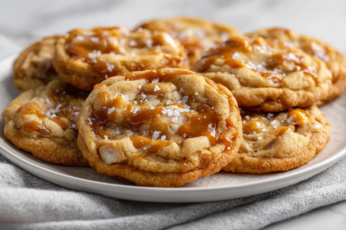 Salted Caramel Crunch Cookies (Chewy, Buttery & Irresistible ...