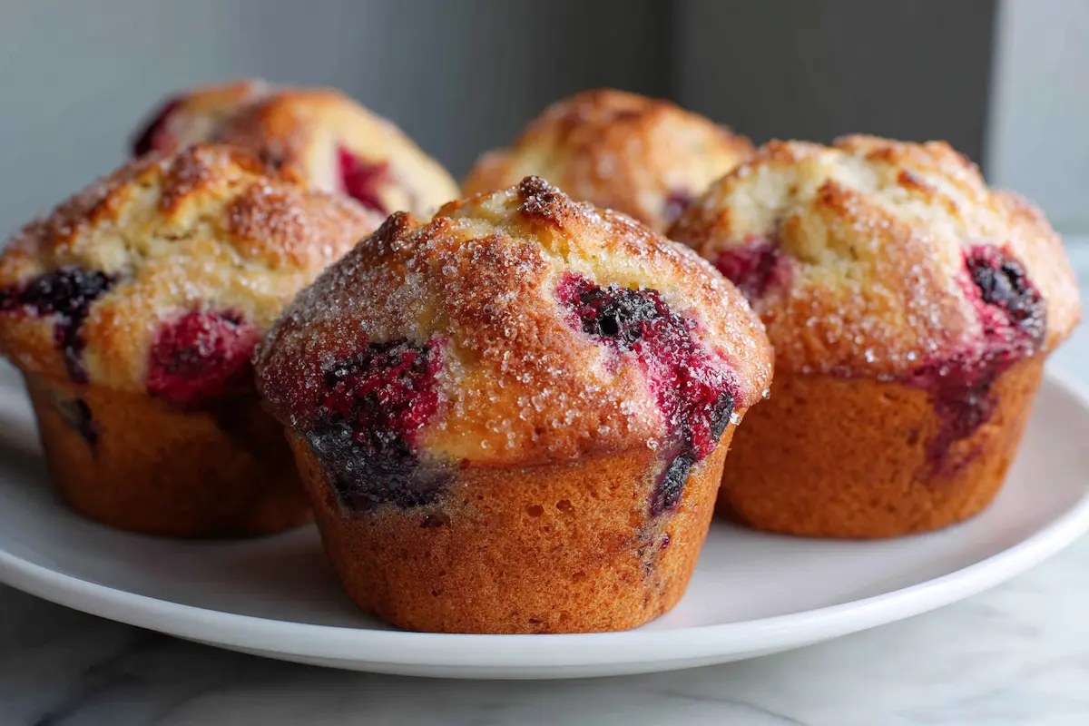 Bakery-Style Berry Muffins With Buttermilk | Notedrecipes.net