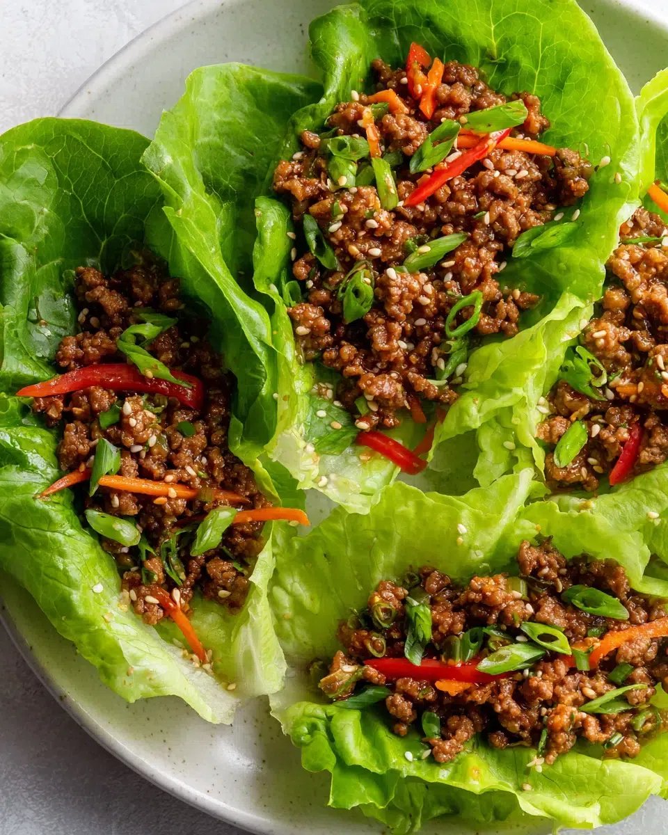 High-Protein Ground Beef Lettuce Wraps (Easy & Healthy) | Notedrecipes.net